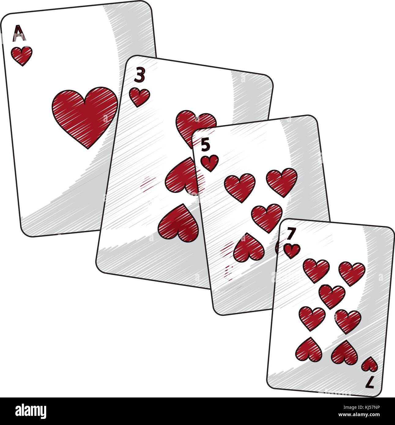 Game cards playing card french Stock Vector Images - Alamy