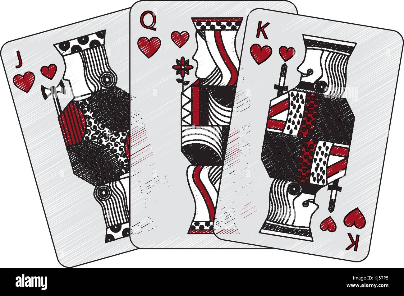 Game cards playing card french Stock Vector Images - Alamy