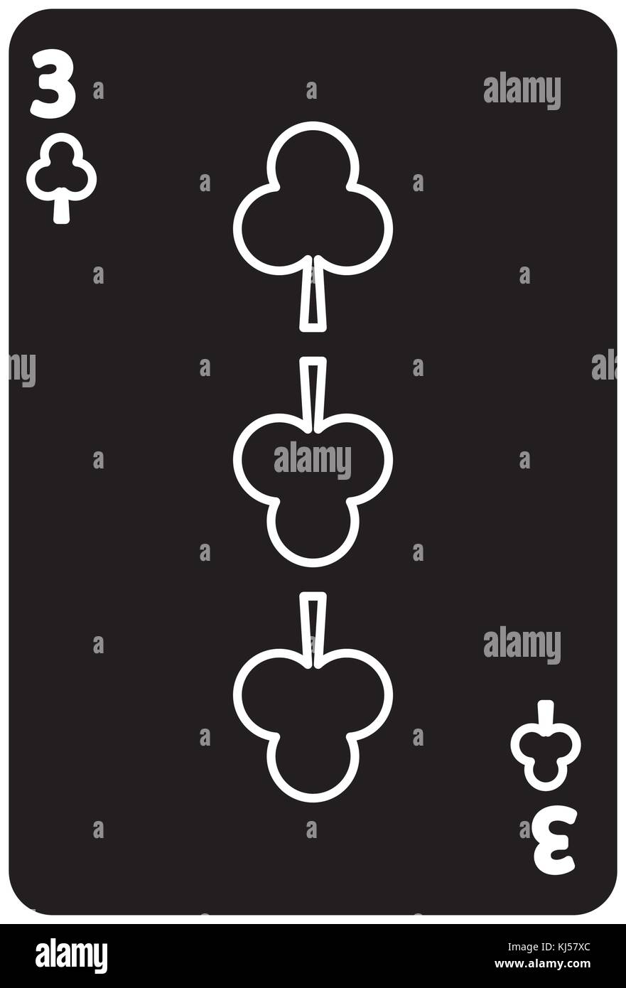 three of club playing card theme casino Stock Vector Image & Art - Alamy