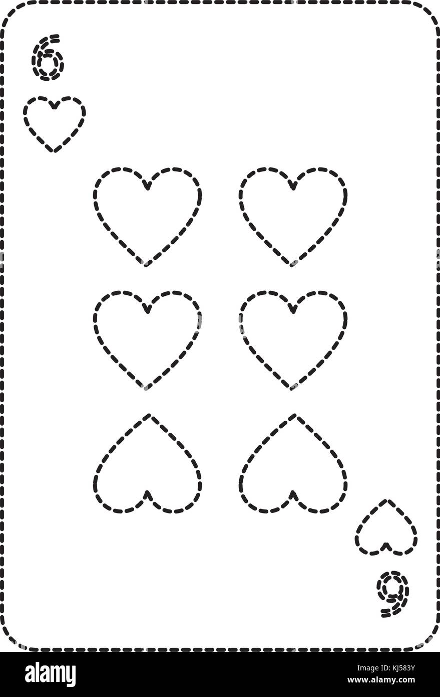 6 hearts Stock Vector Images - Alamy