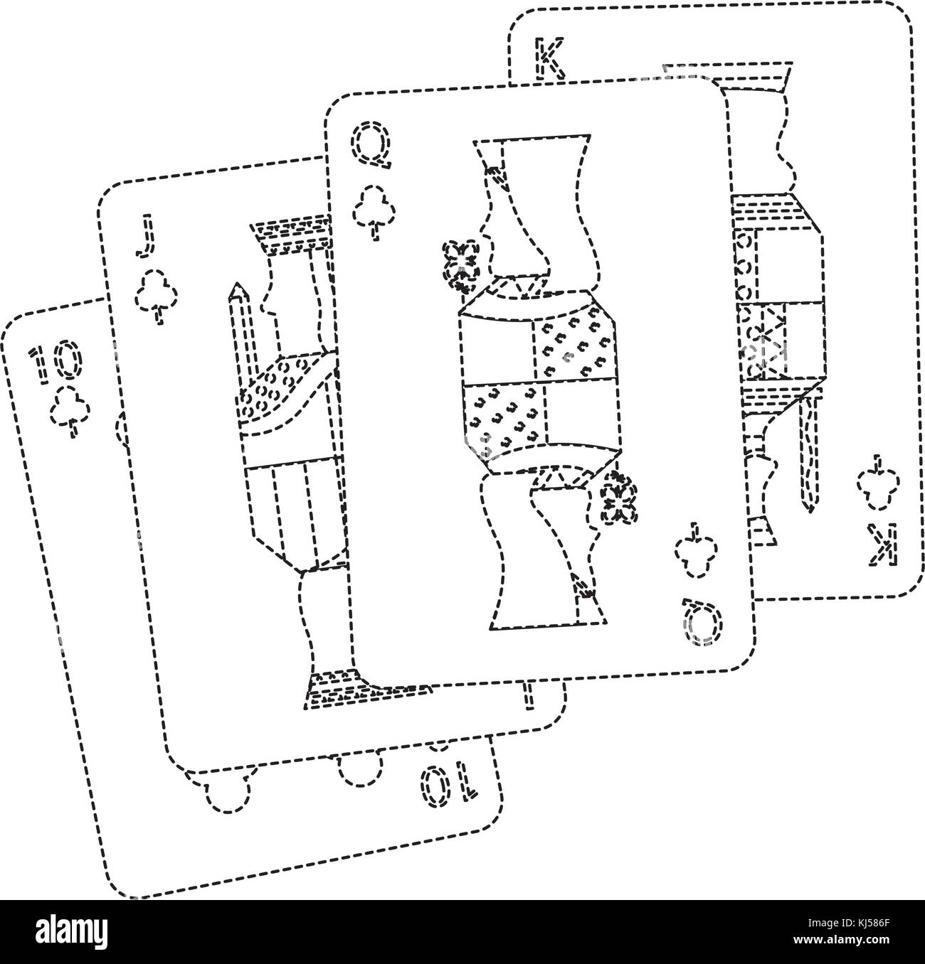 Ace of clover Black and White Stock Photos & Images - Alamy