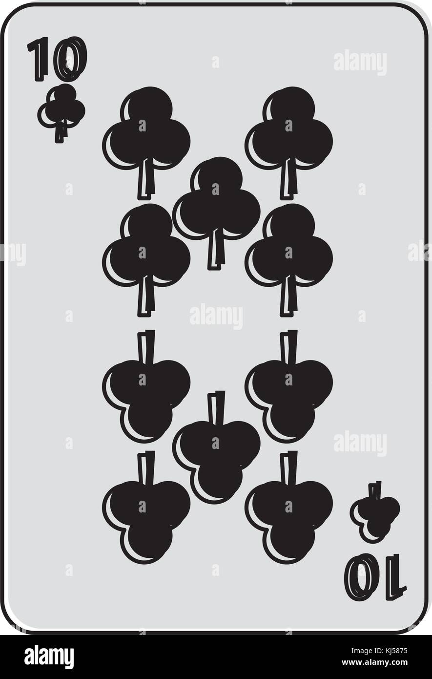 10 of clubs cards hi-res stock photography and images - Alamy
