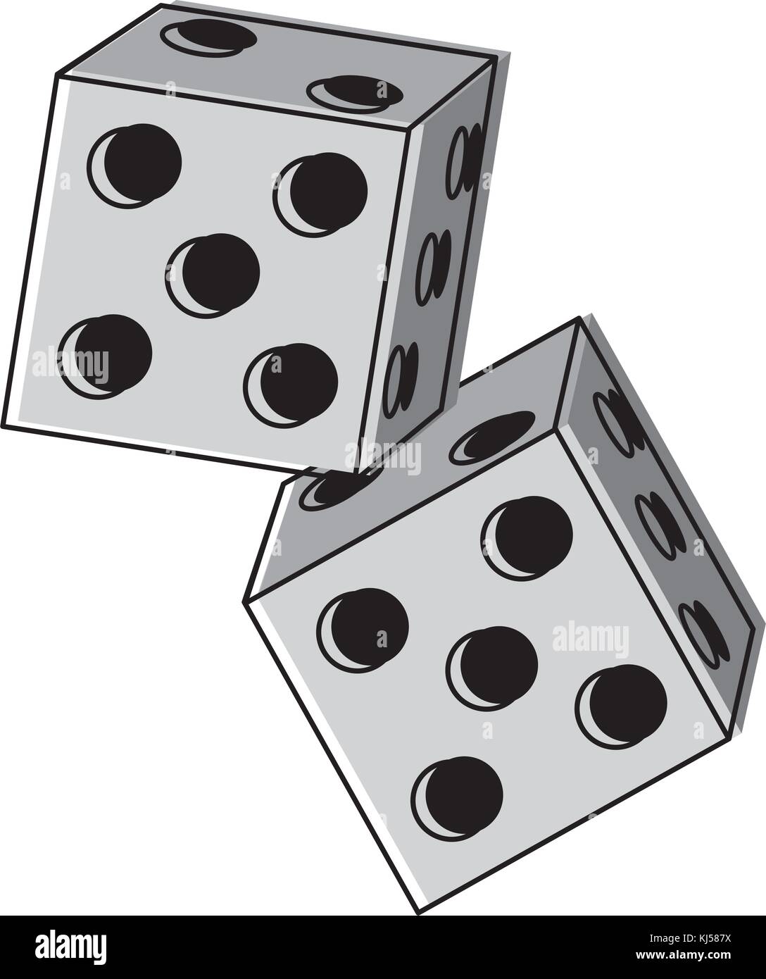 dice game icon image Stock Vector Image & Art - Alamy