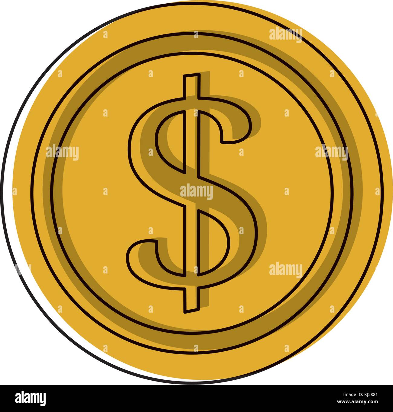 coin money icon image Stock Vector Image & Art - Alamy