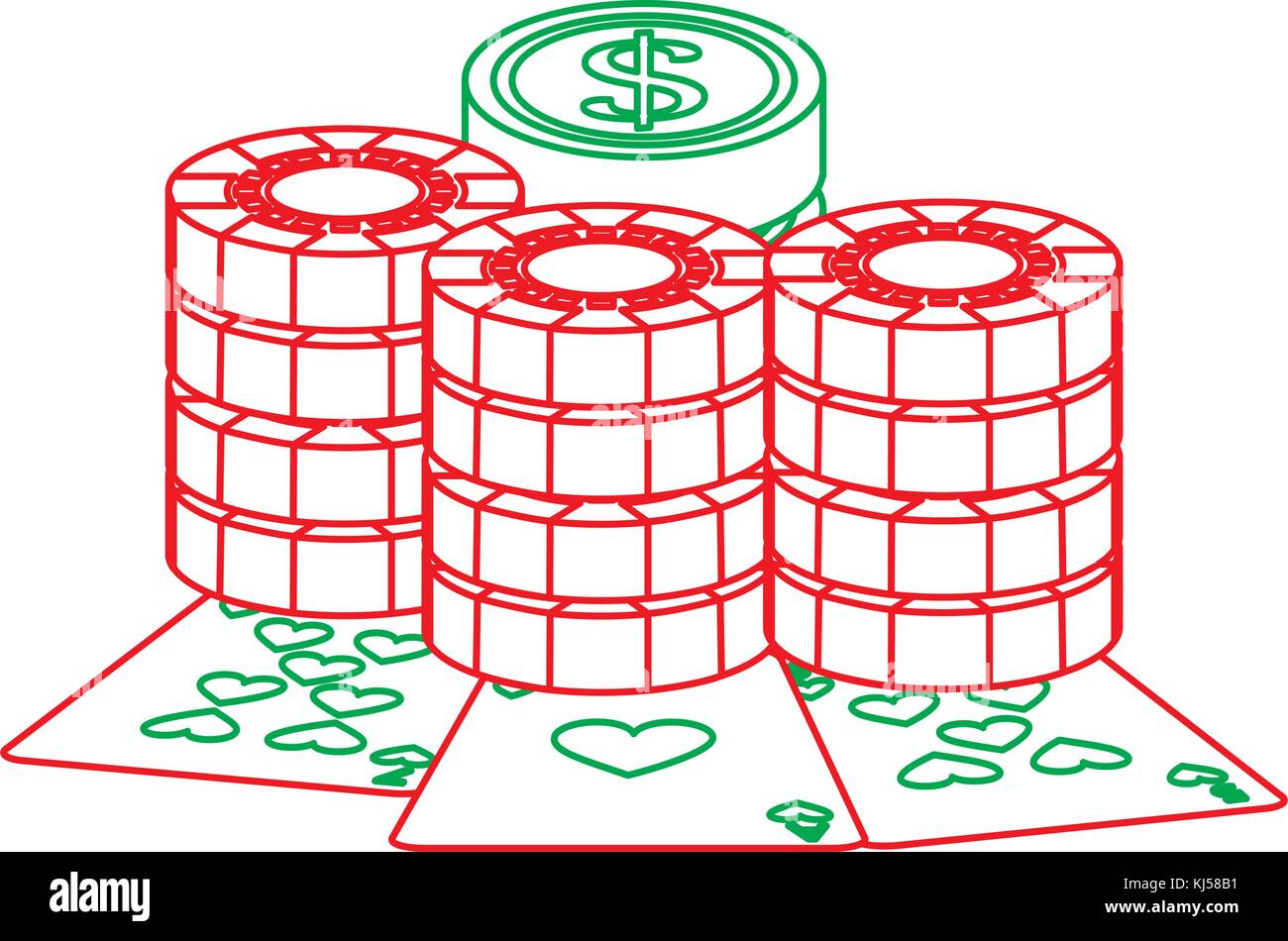 Stack of chips Stock Vector Images - Alamy