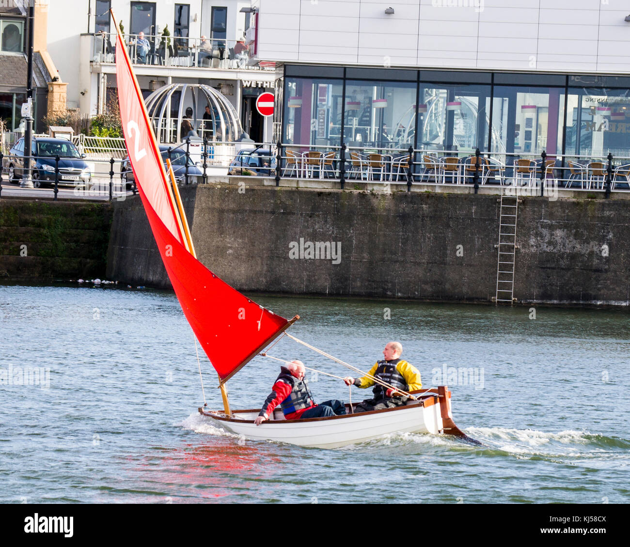 Dinghy racing at New Brighton Stock Photo - Alamy