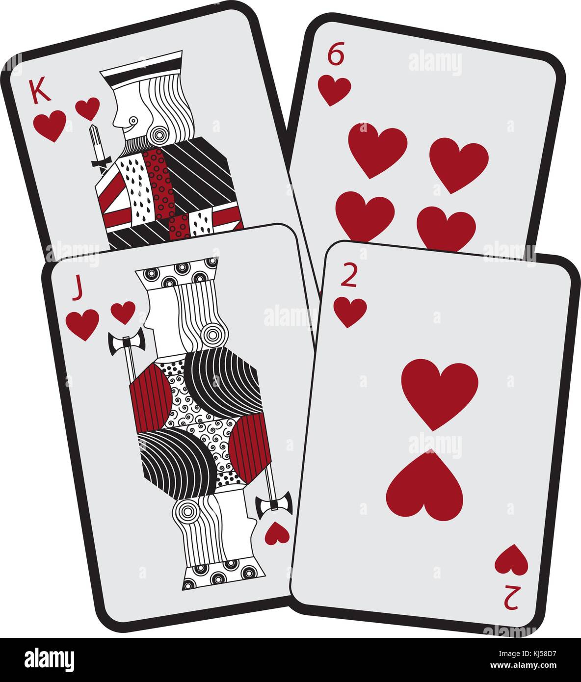 hearts suit french playing cards icon image Stock Vector Image & Art ...