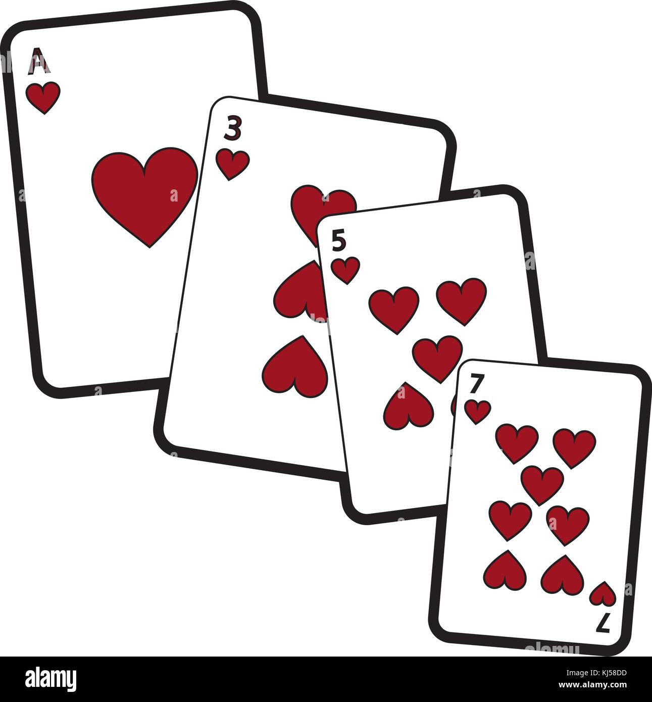 hearts suit french playing cards icon image Stock Vector Image & Art ...