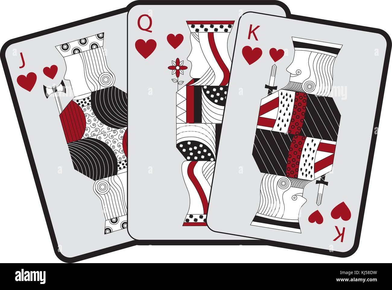 hearts suit french playing cards icon image Stock Vector Image & Art ...