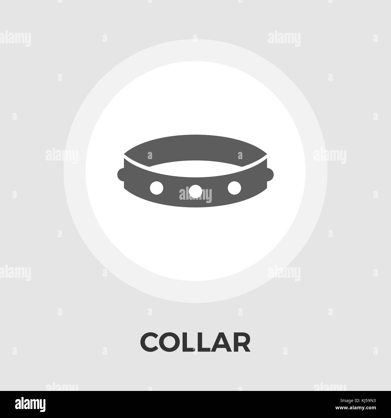 Collar icon vector. Flat icon isolated on the white background ...