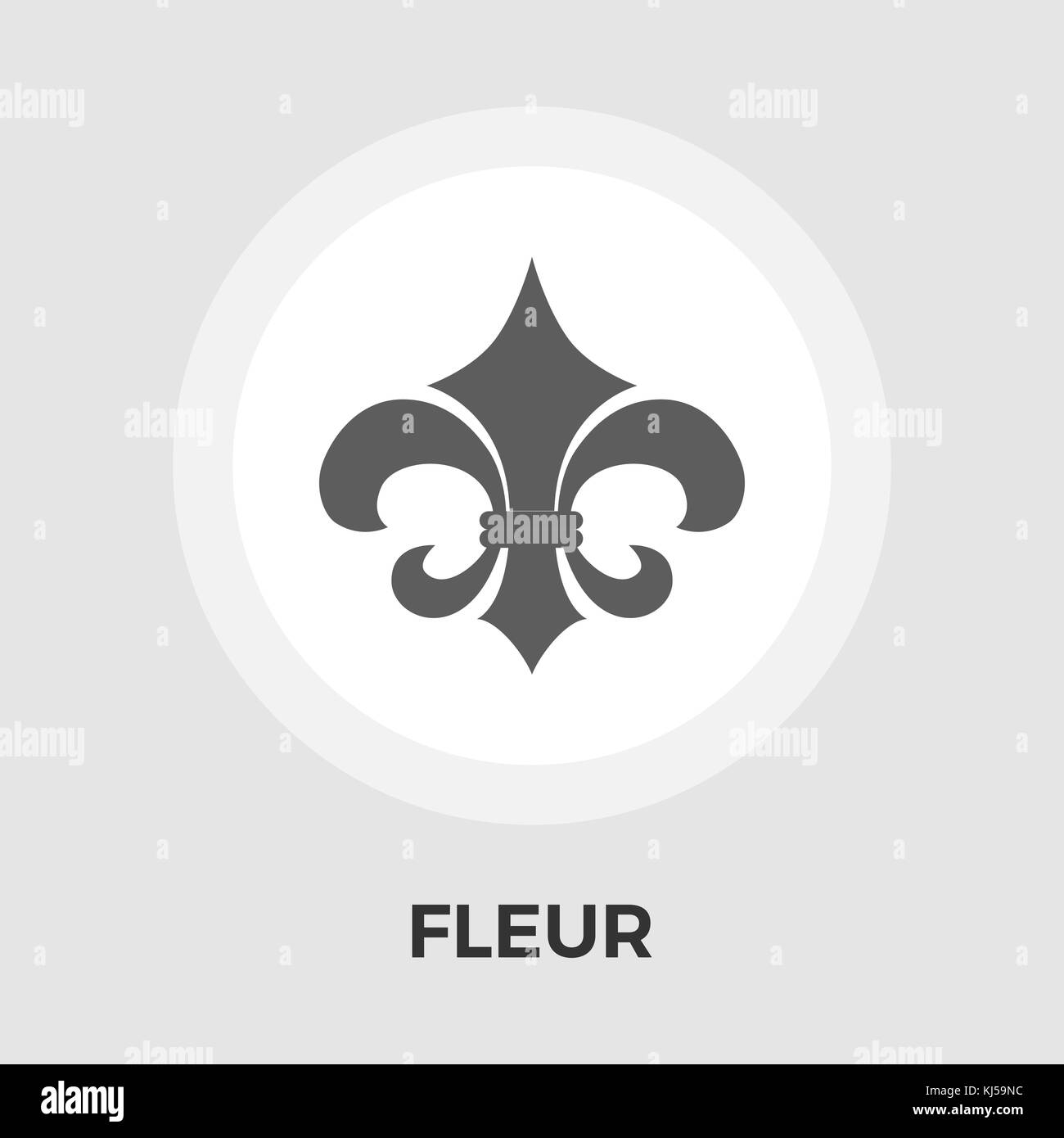 Fleur icon vector. Flat icon isolated on the white background. Editable ...