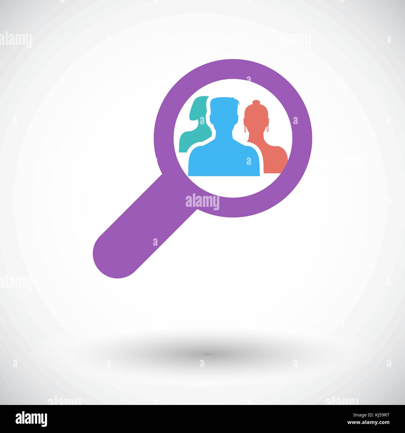 Find friends icon vector. Flat icon isolated on the white background ...