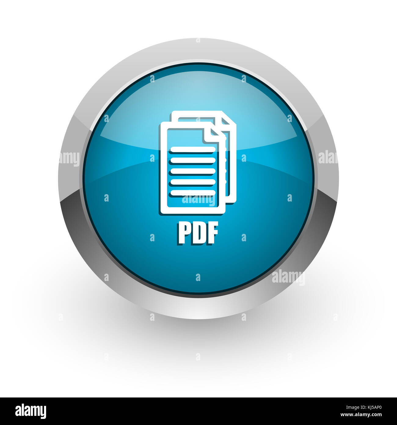 Pdf blue silver metallic chrome border web and mobile phone icon on ...