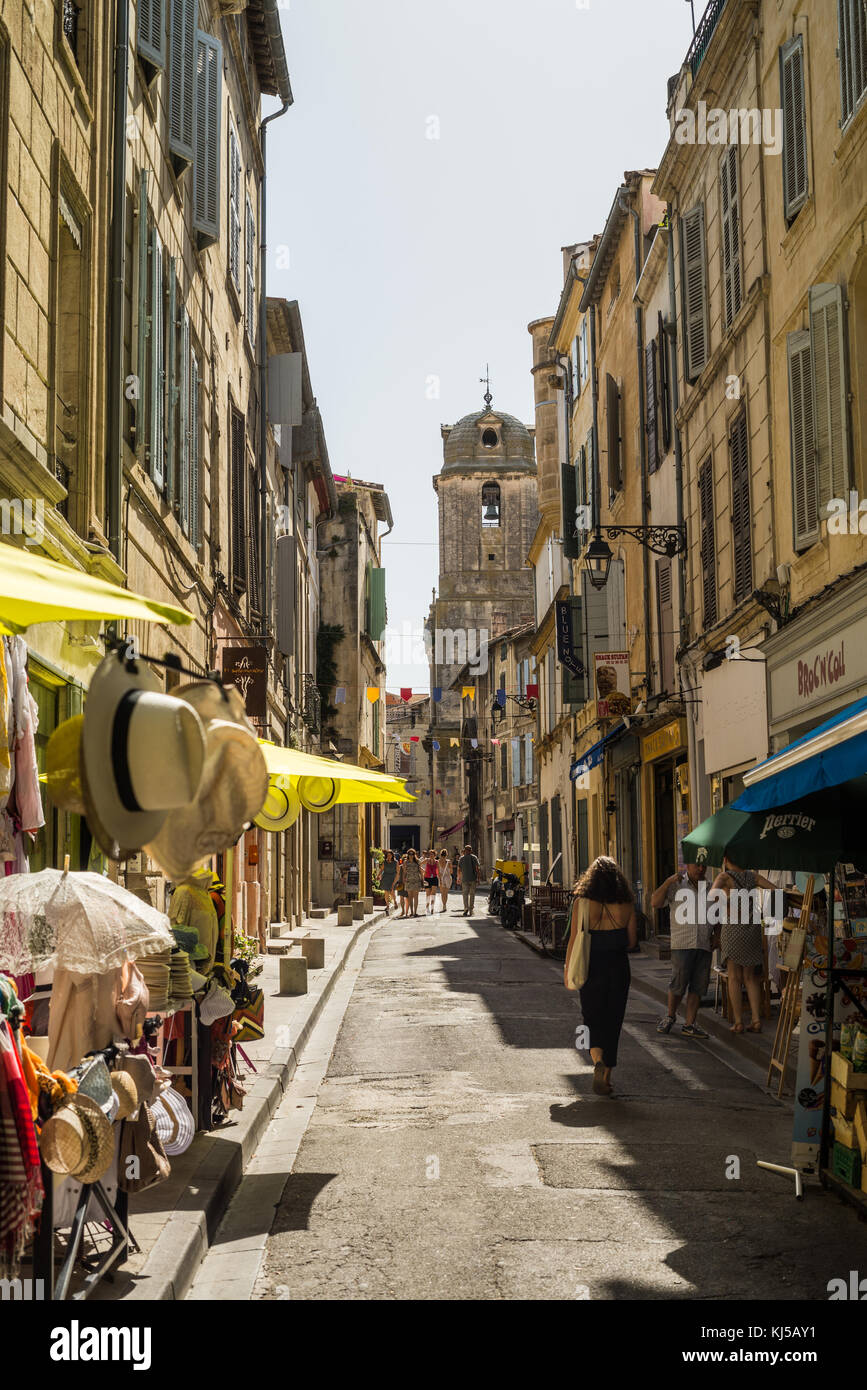 Street of the Arles, Provence, France, Europe Stock Photo - Alamy