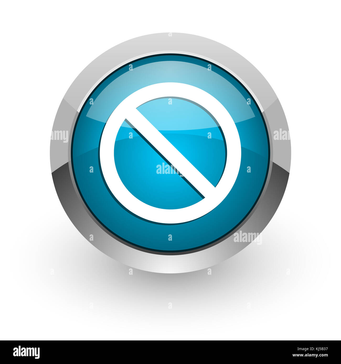 Denied symbol circle icon hi-res stock photography and images - Alamy