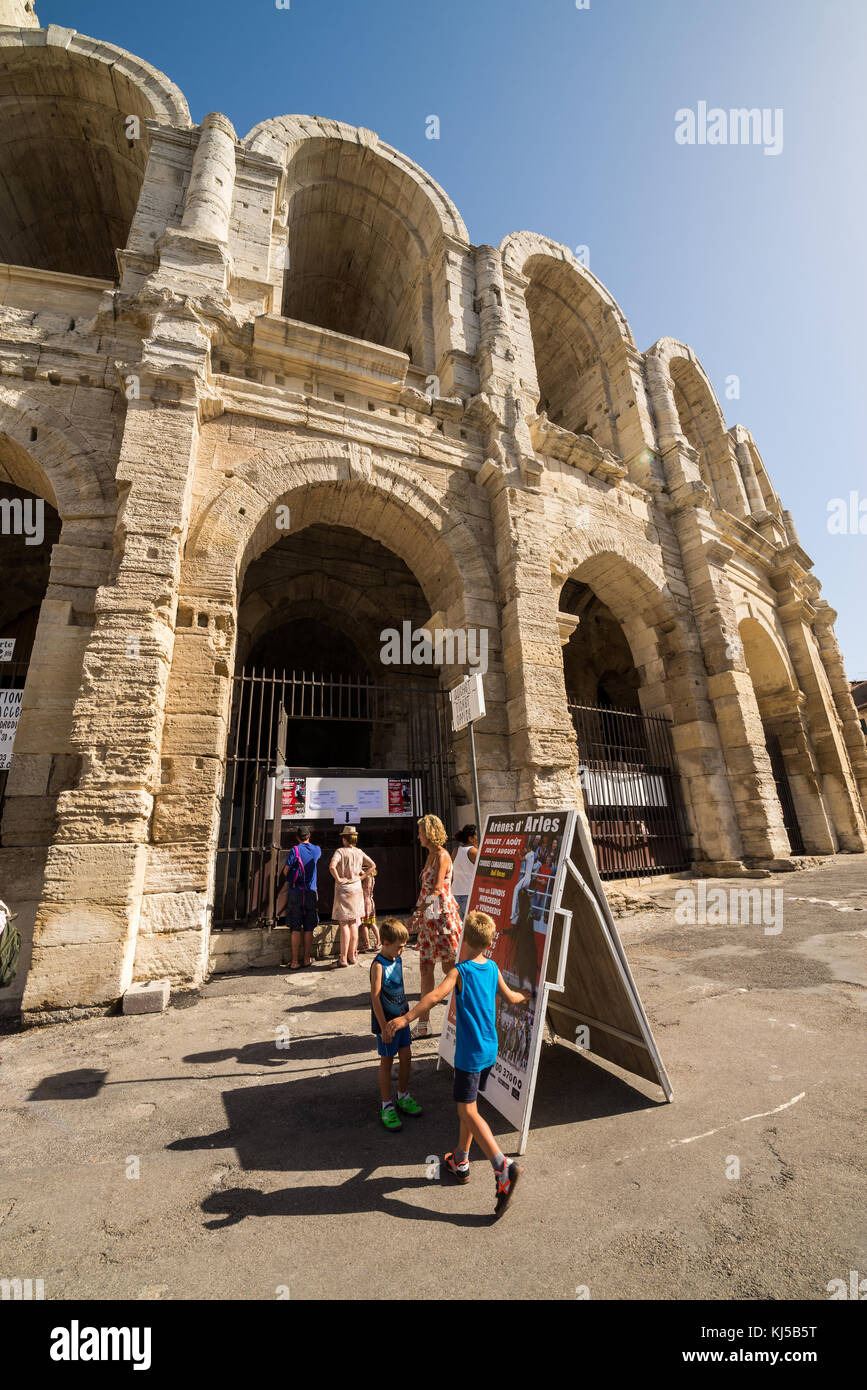 Roman amphitheater, Arles, Provence, France, Europe Stock Photo - Alamy