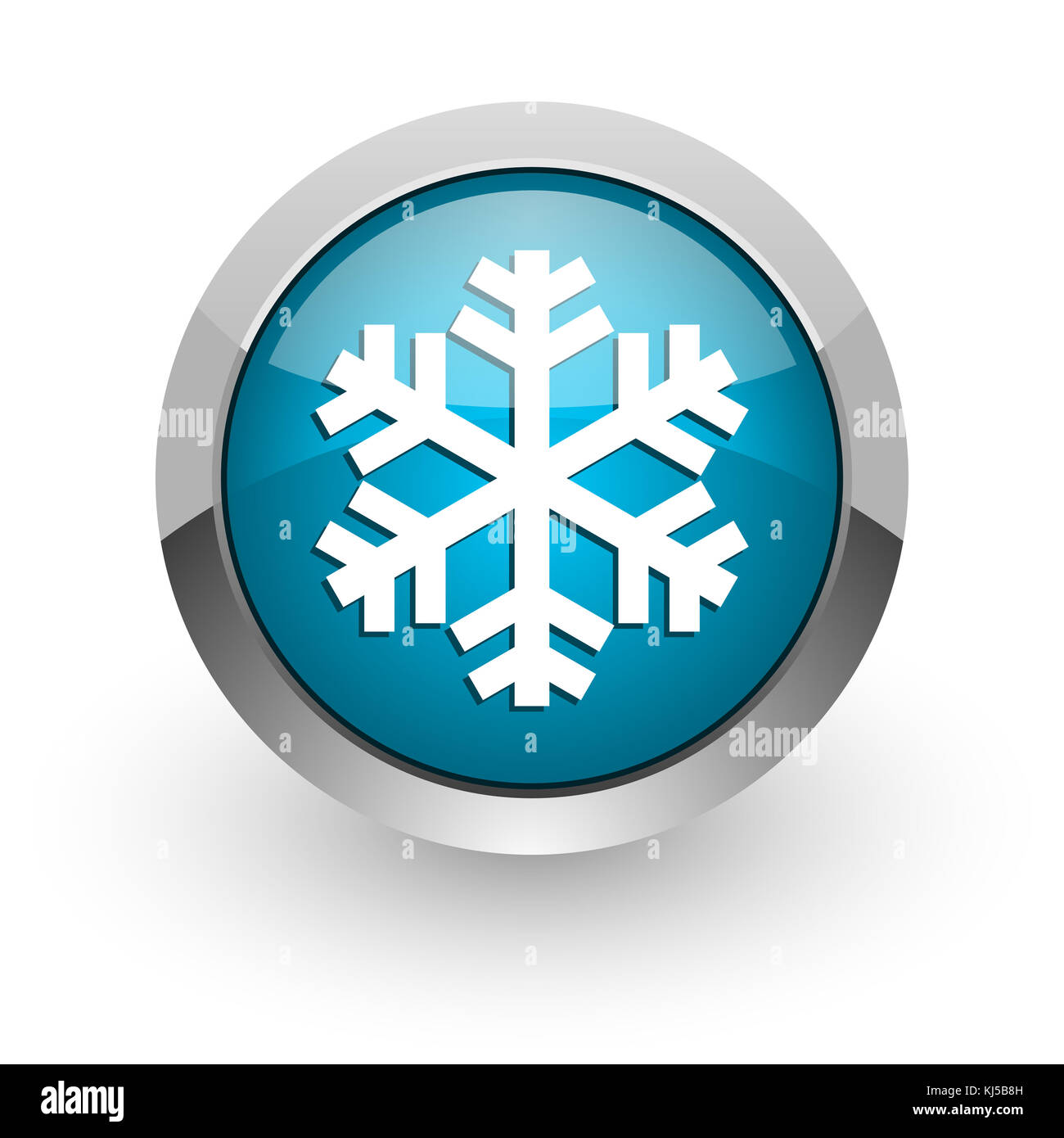 Blue template snowflake shadow Cut Out Stock Images & Pictures - Alamy