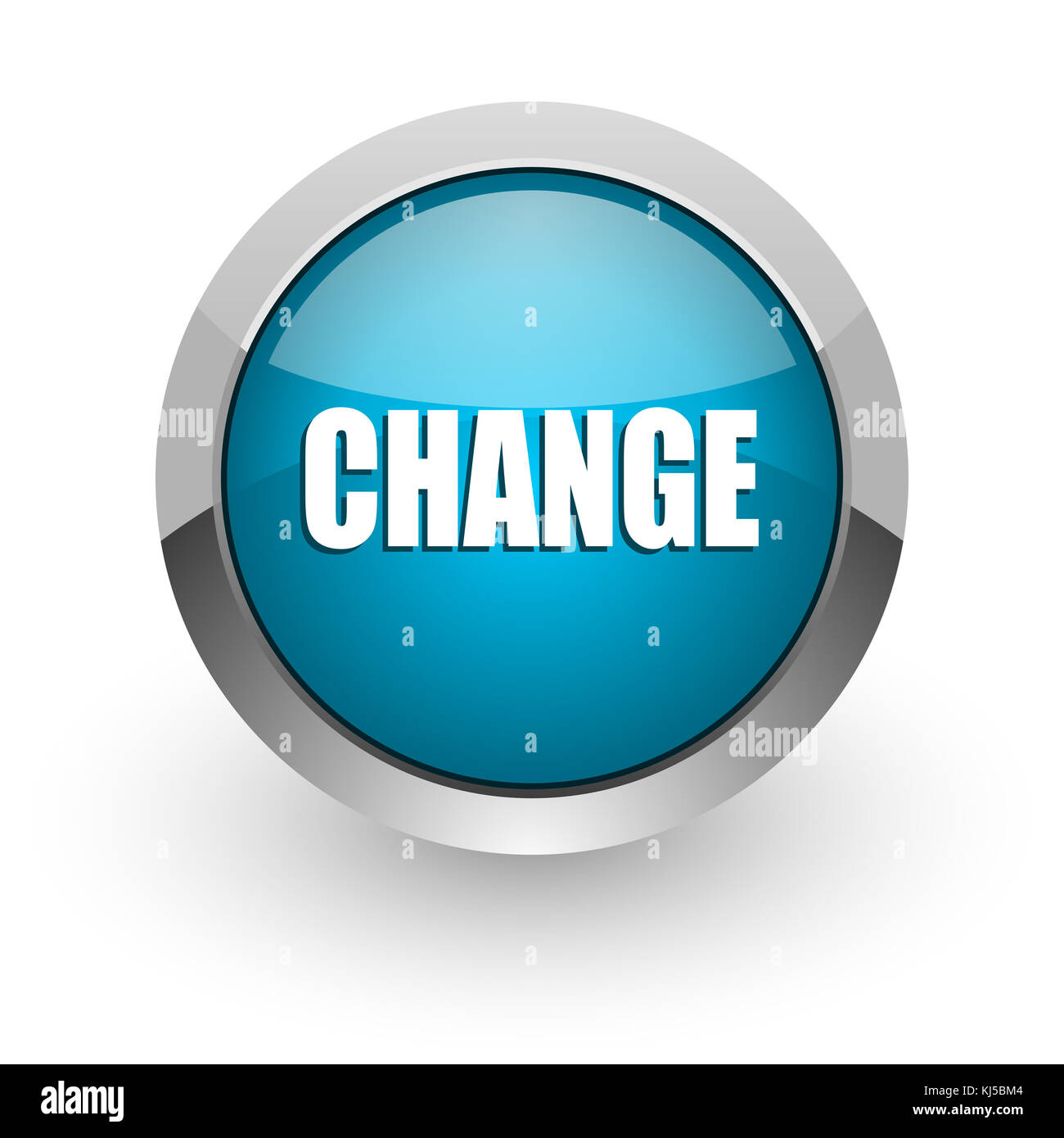 Change blue silver metallic chrome border web and mobile phone icon on ...