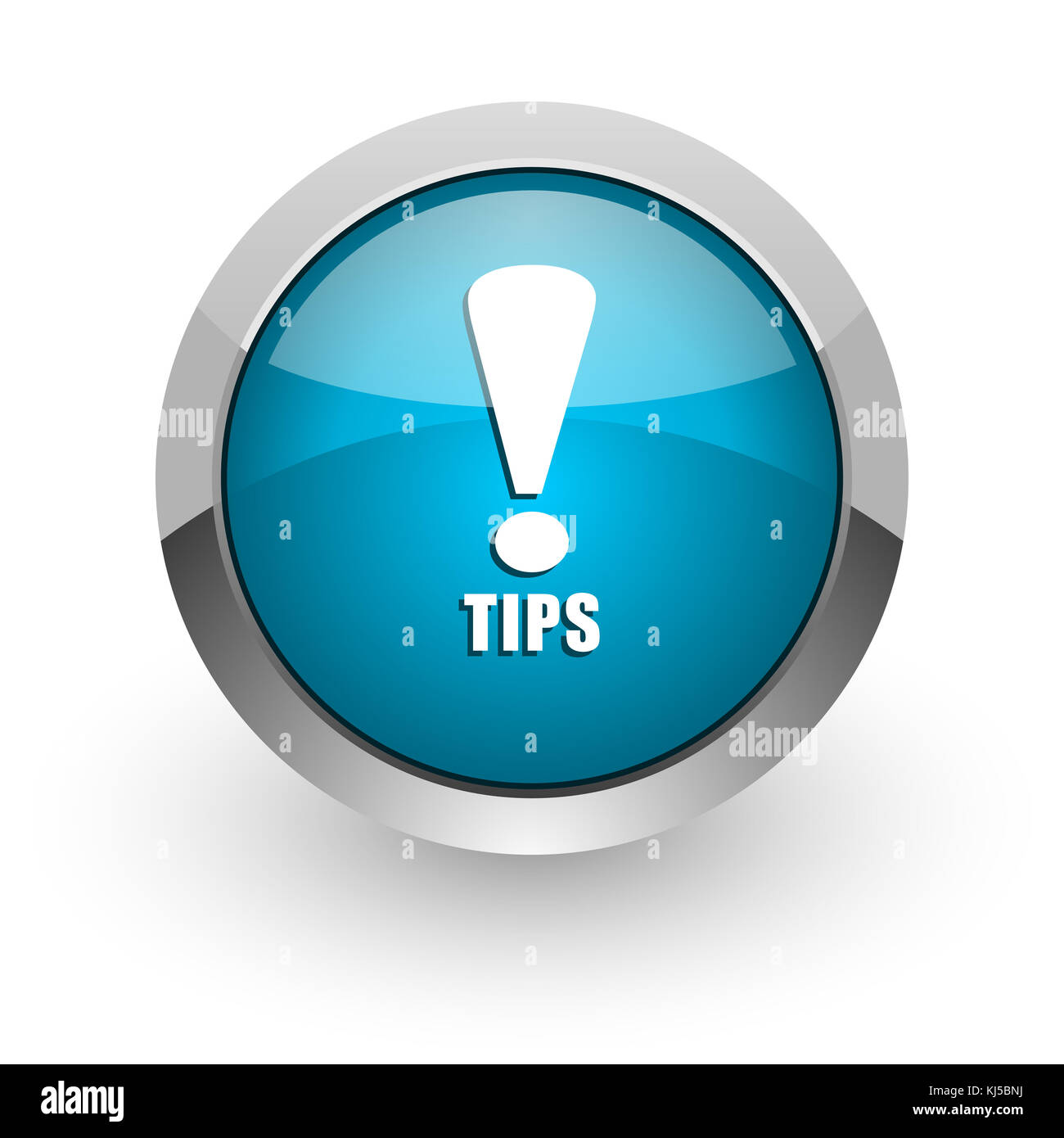 Tips blue silver metallic chrome border web and mobile phone icon on ...