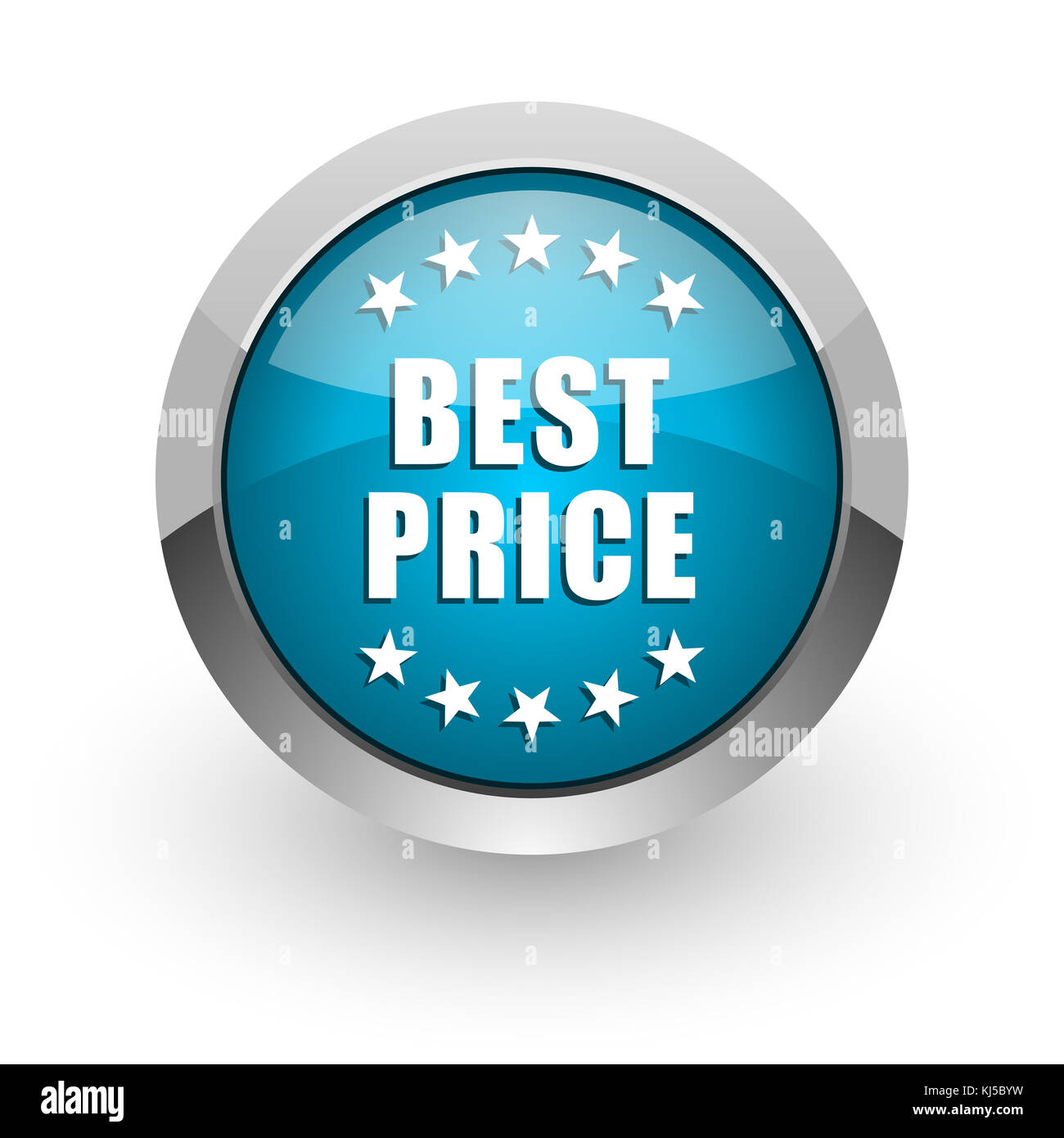 Best price blue silver metallic chrome border web and mobile phone icon ...