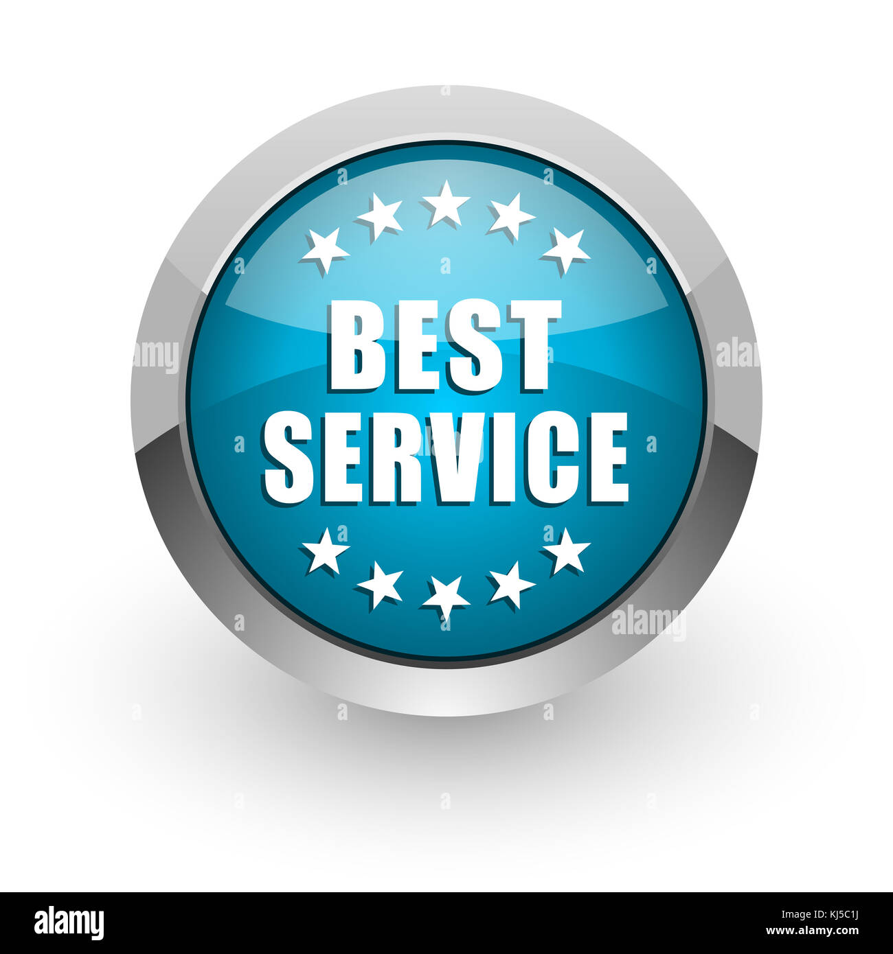 Best service blue silver metallic chrome border web and mobile phone ...