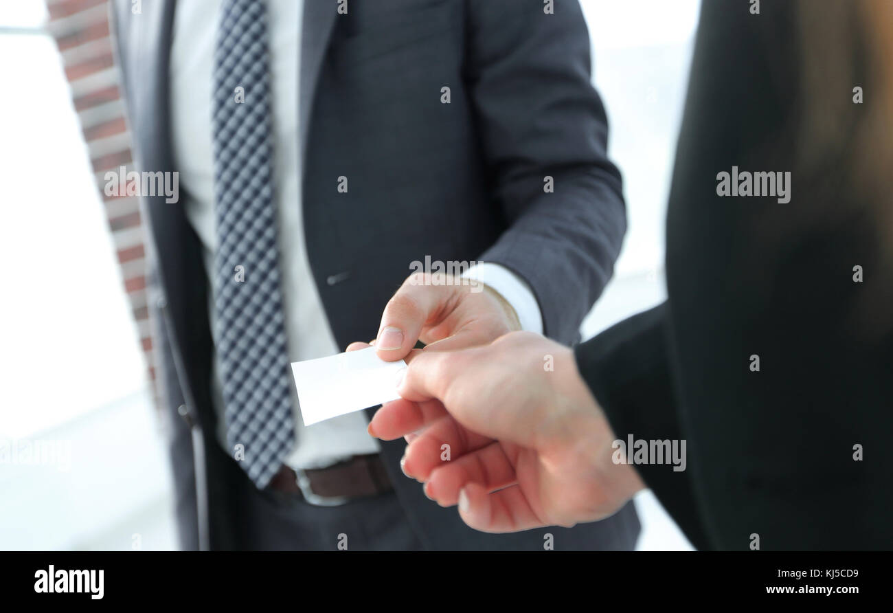 Exchange business card first hi-res stock photography and images - Alamy