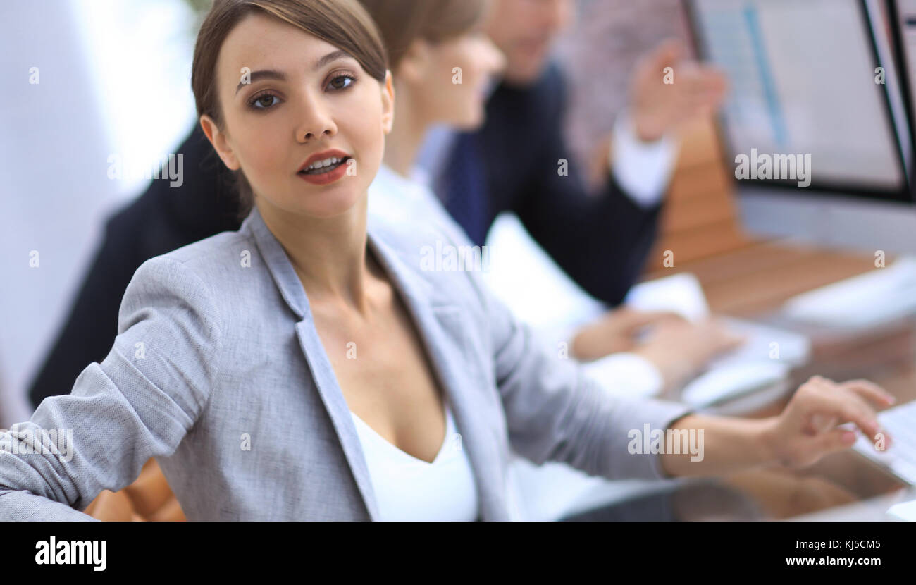portrait of successful business women in the workplace Stock Photo - Alamy