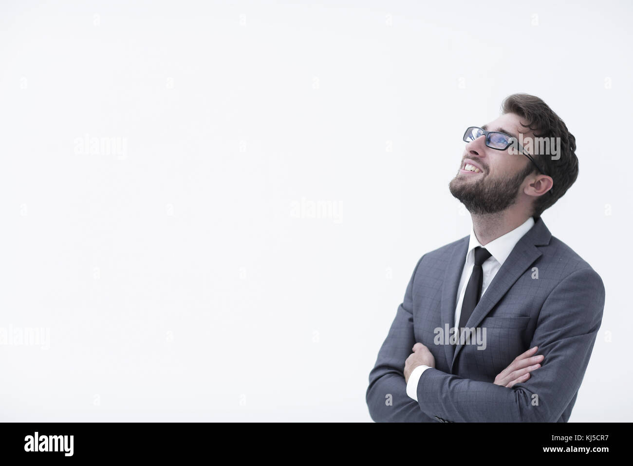 brooding handsome guy lifted his head up Stock Photo - Alamy