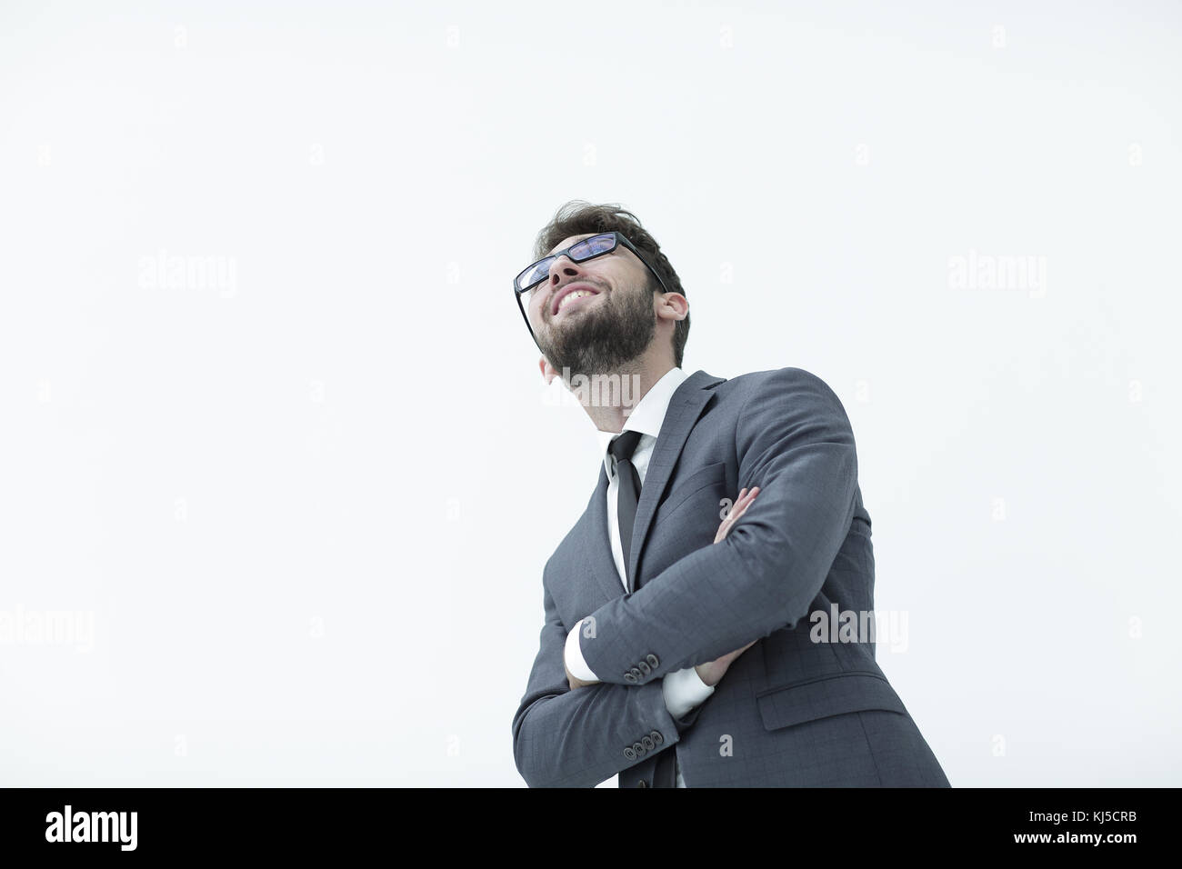 brooding handsome guy lifted his head up Stock Photo - Alamy