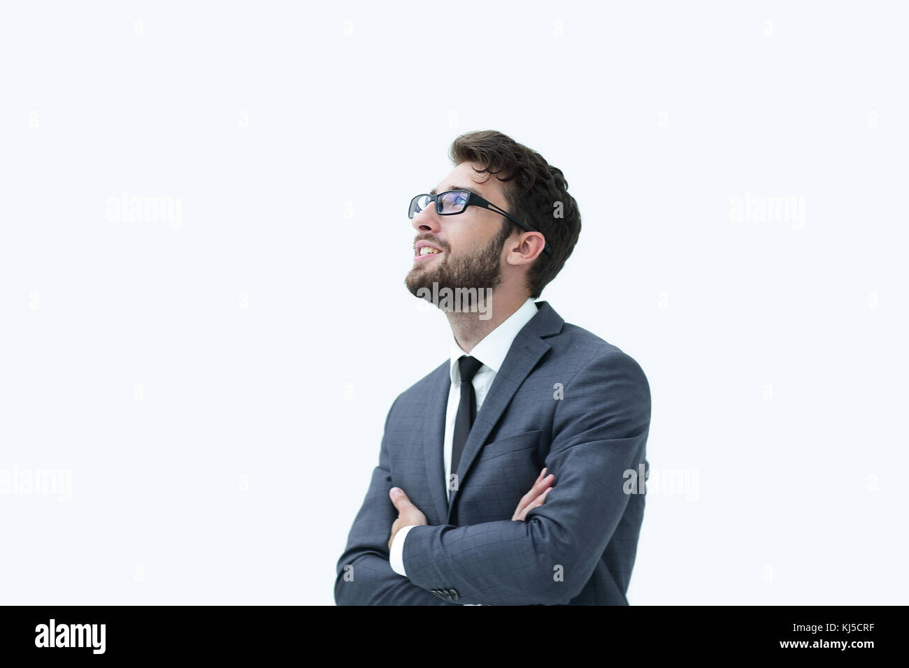 brooding handsome guy lifted his head up Stock Photo - Alamy