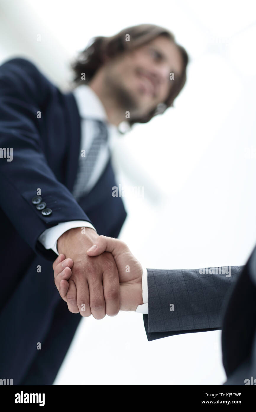 Closeup of a business handshake Stock Photo - Alamy