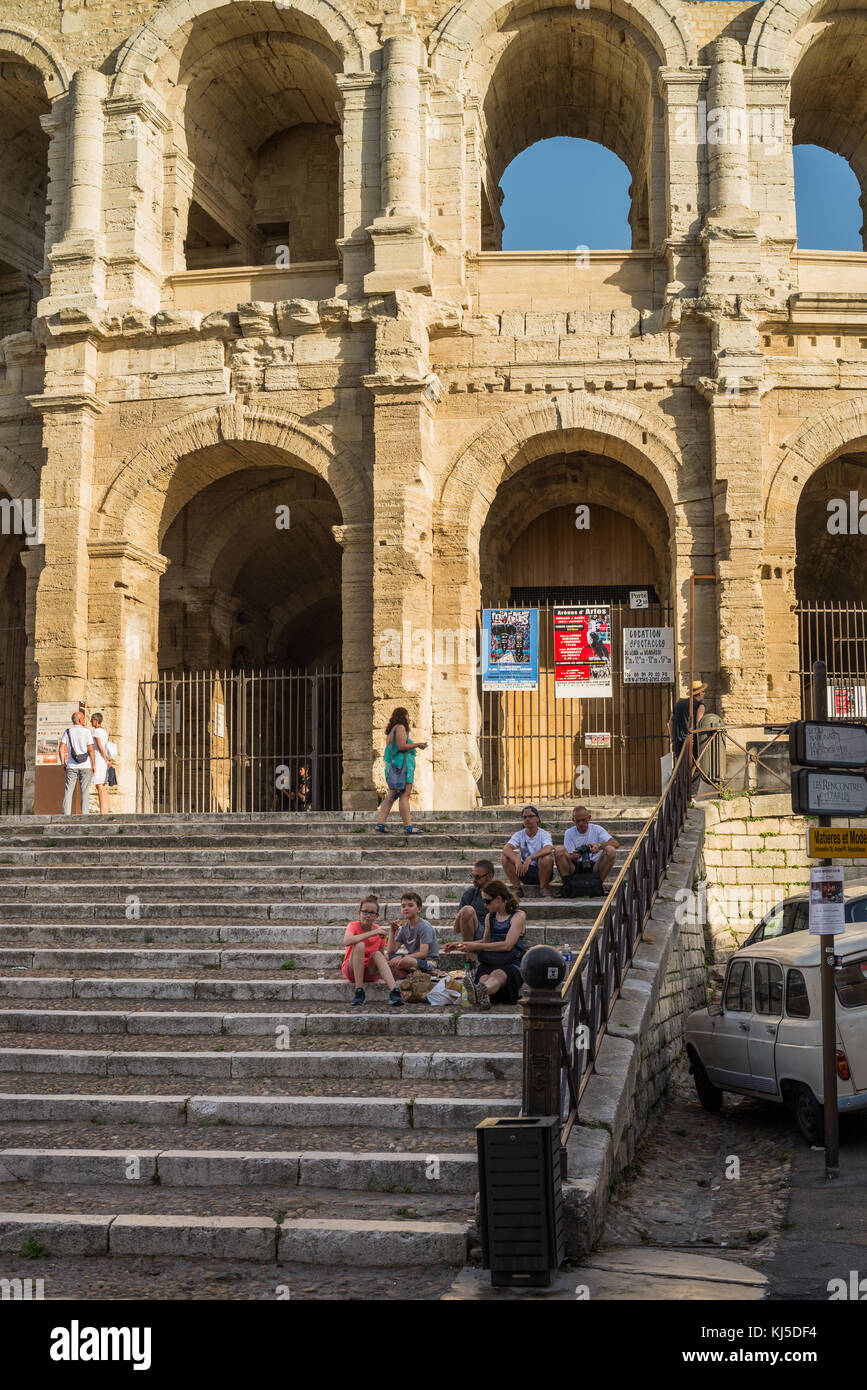 Roman amphitheater, Arles, Provence, France, Europe Stock Photo - Alamy