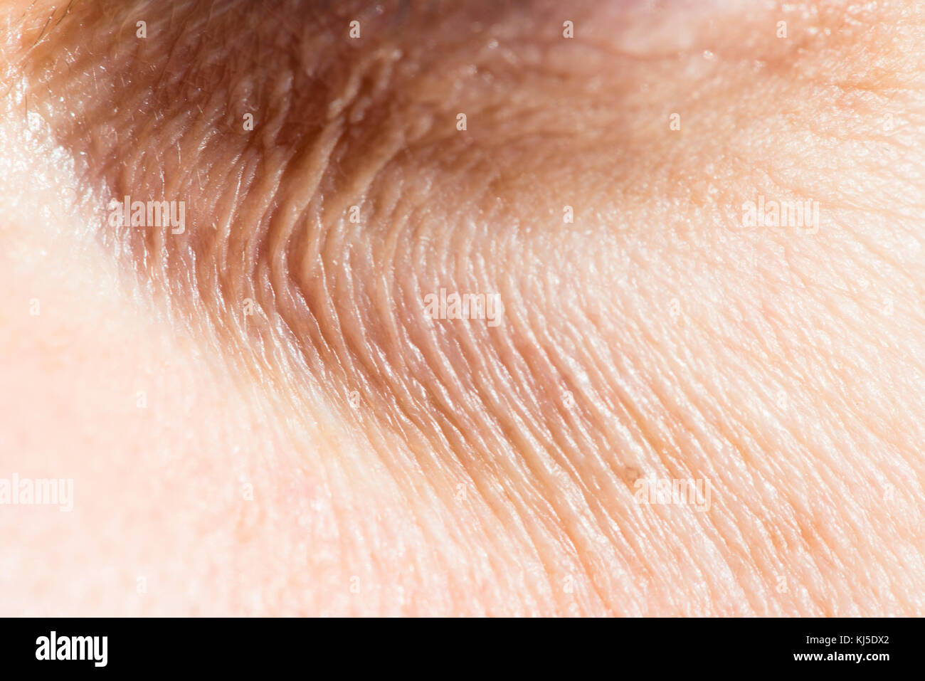 Wrinkles under the eyes. Macro shot Stock Photo - Alamy