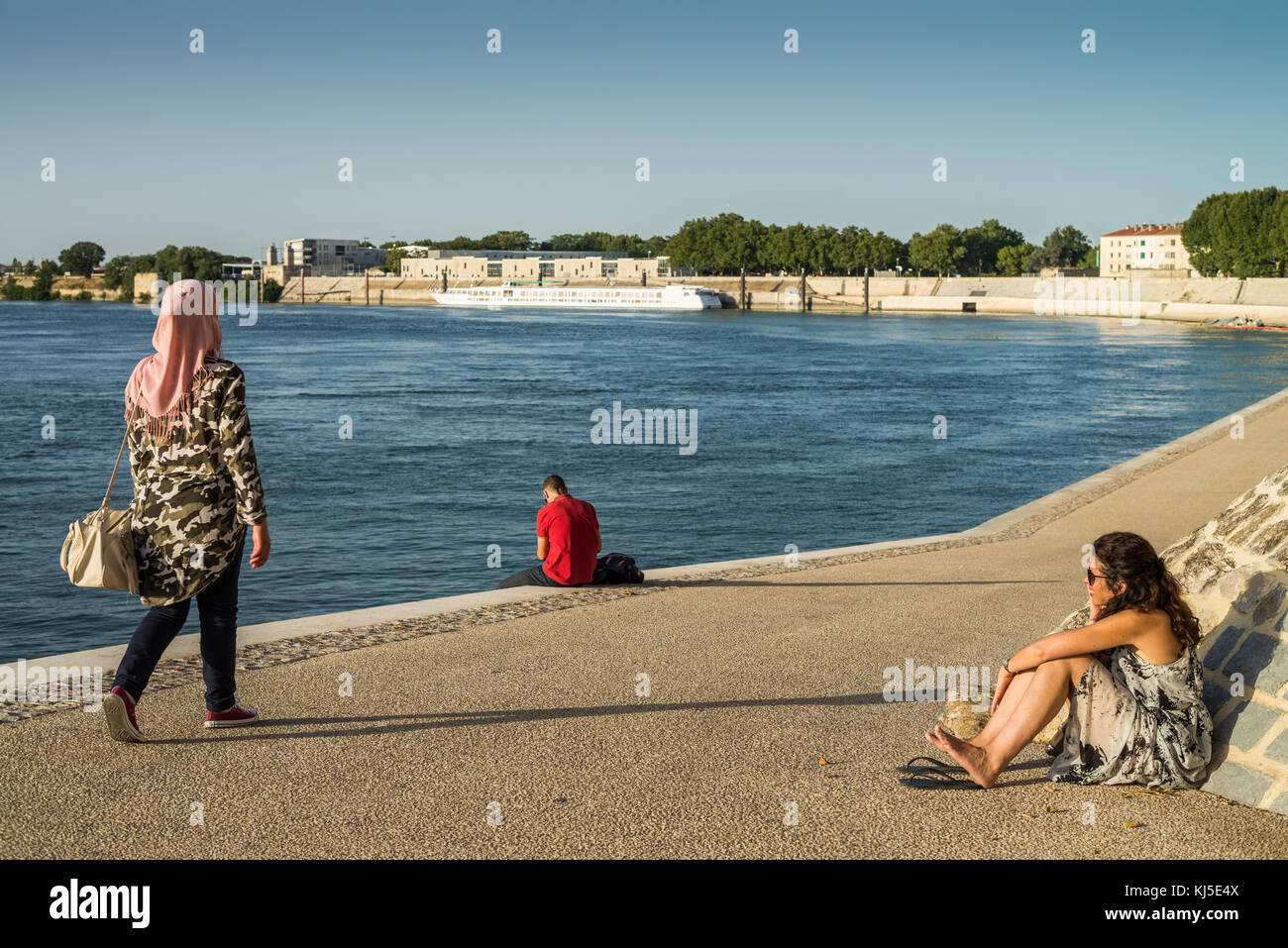 River Rhona, Arles, Provence, France, Europe Stock Photo - Alamy