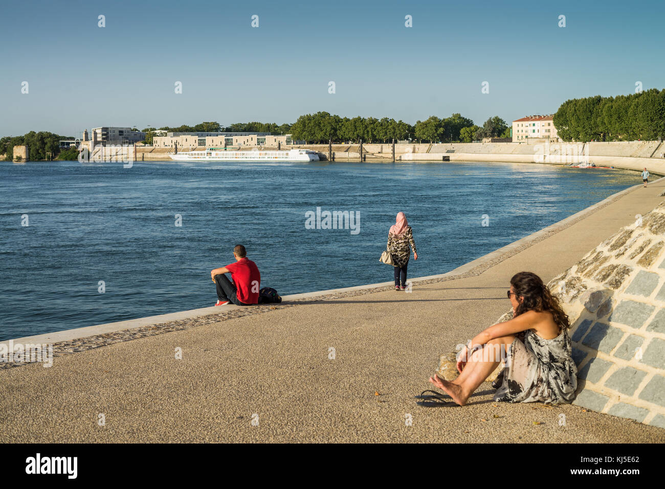 River Rhona, Arles, Provence, France, Europe Stock Photo - Alamy