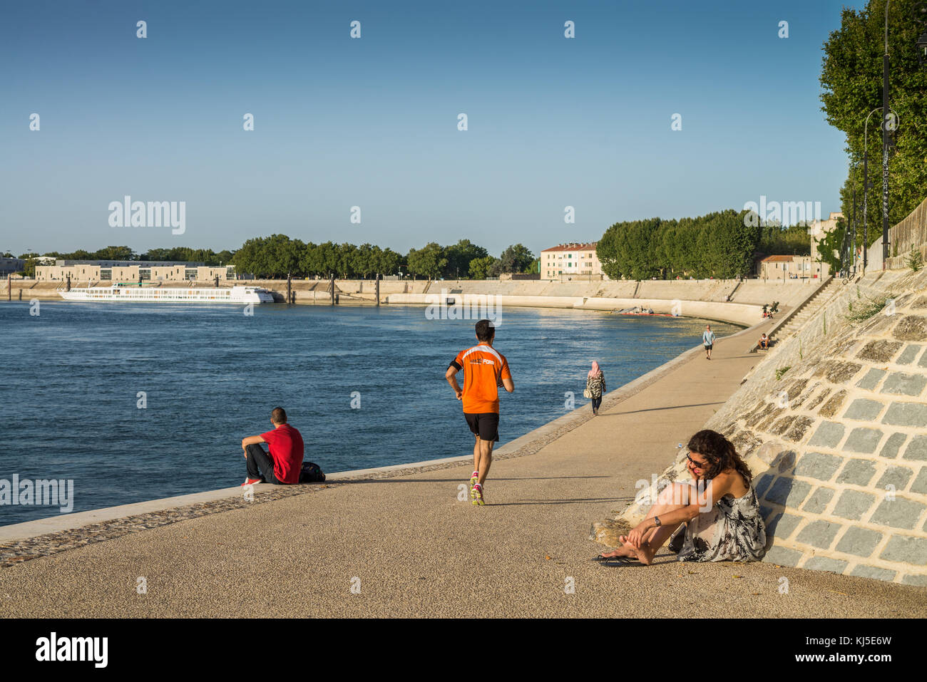 River Rhona, Arles, Provence, France, Europe Stock Photo - Alamy