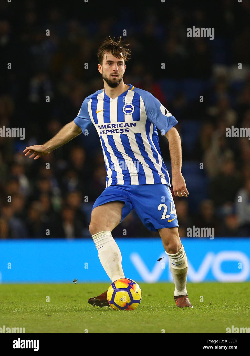 Davy Propper of Brighton during the Premier League match between ...
