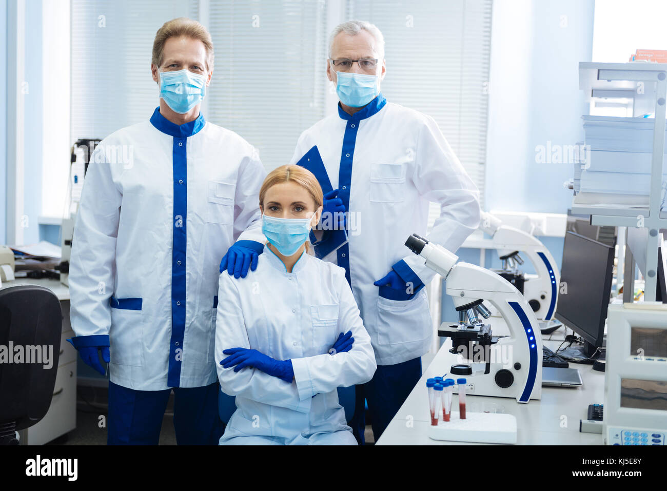 Medical researchers working in the lab Stock Photo - Alamy