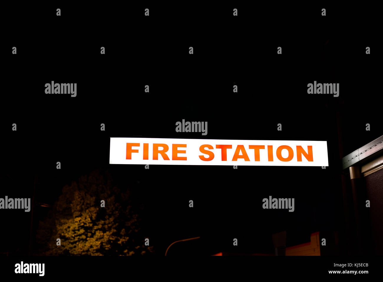 fire station sign outside the fire station at glen innes new south ...