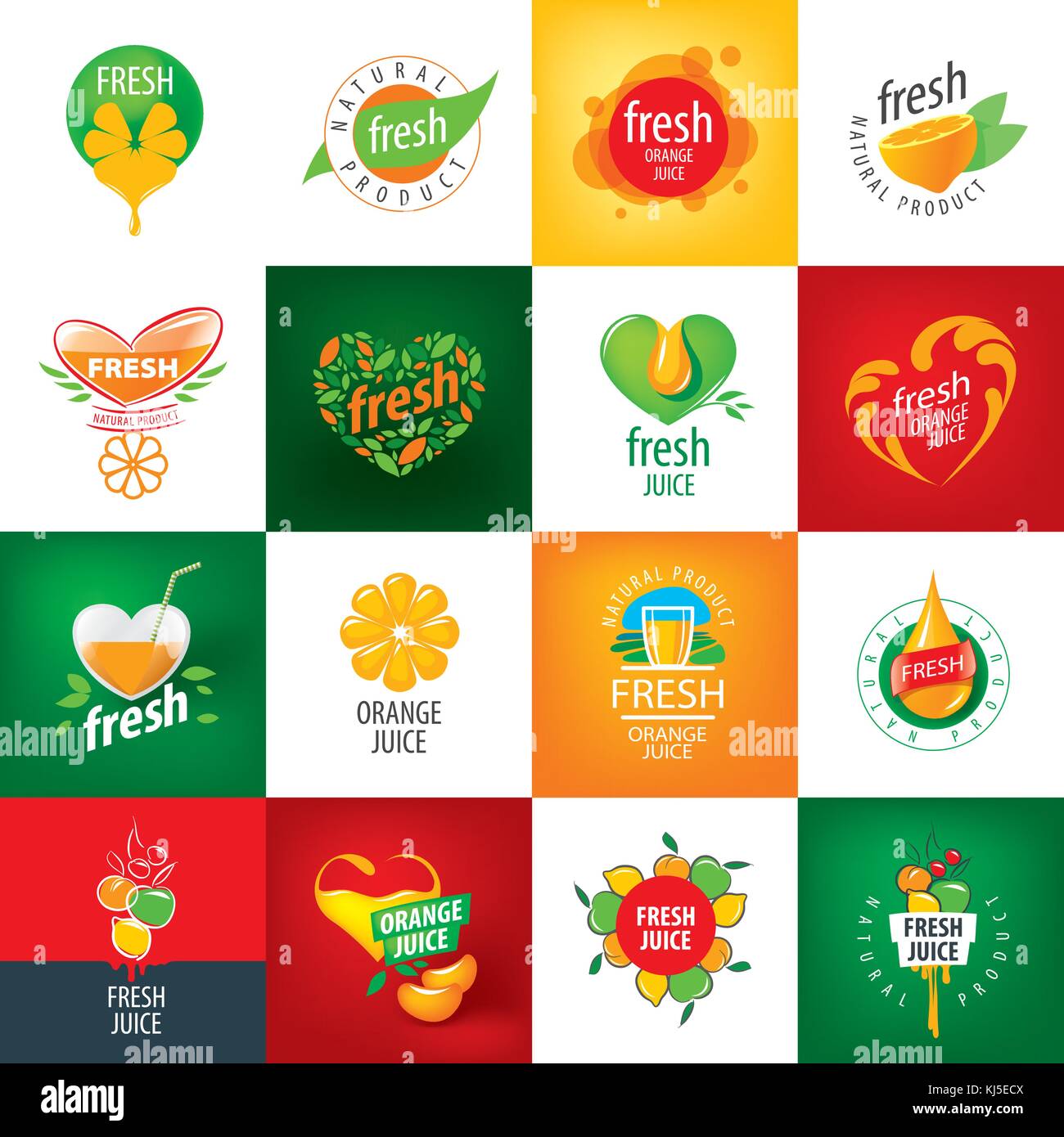 logo of fresh juice Stock Vector Image & Art - Alamy
