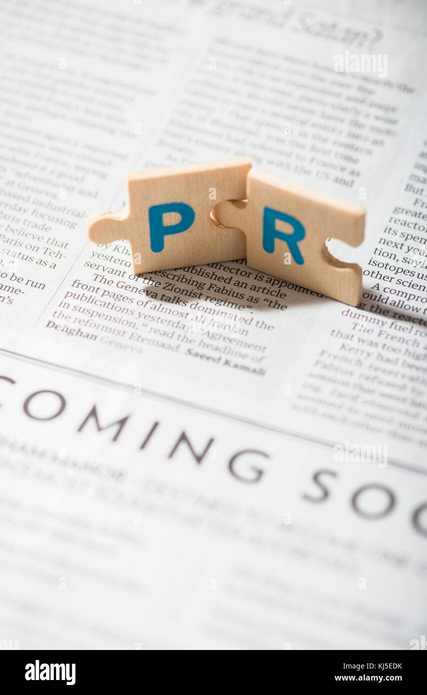 Pr letters hi-res stock photography and images - Alamy