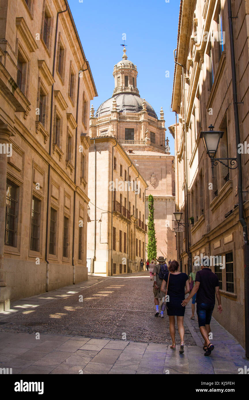 Exploring the historic neighborhoods of Salamanca, Spain Stock Photo ...
