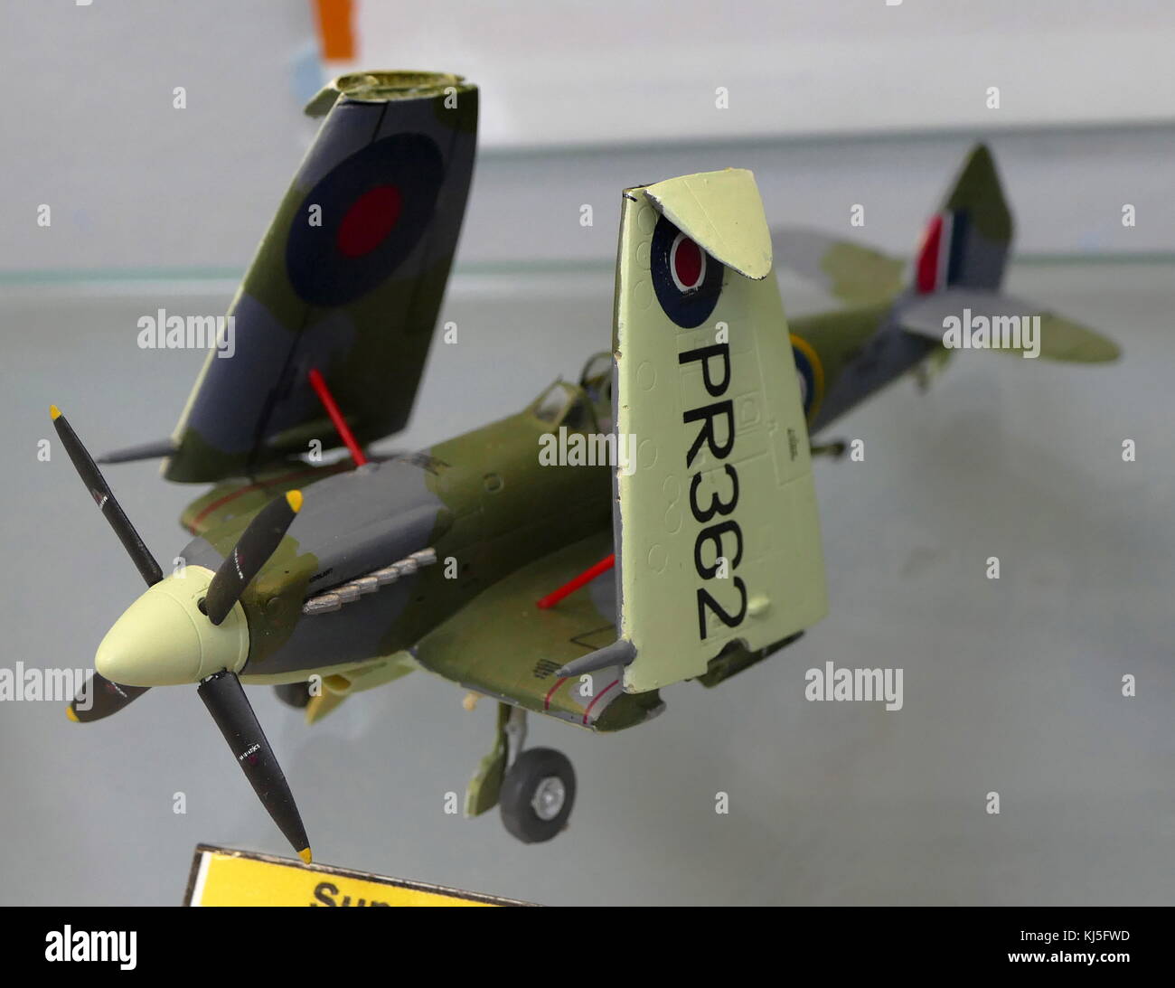 Model of a British Supermarine Seafire 15 Fighter Plane. Dated 20th ...