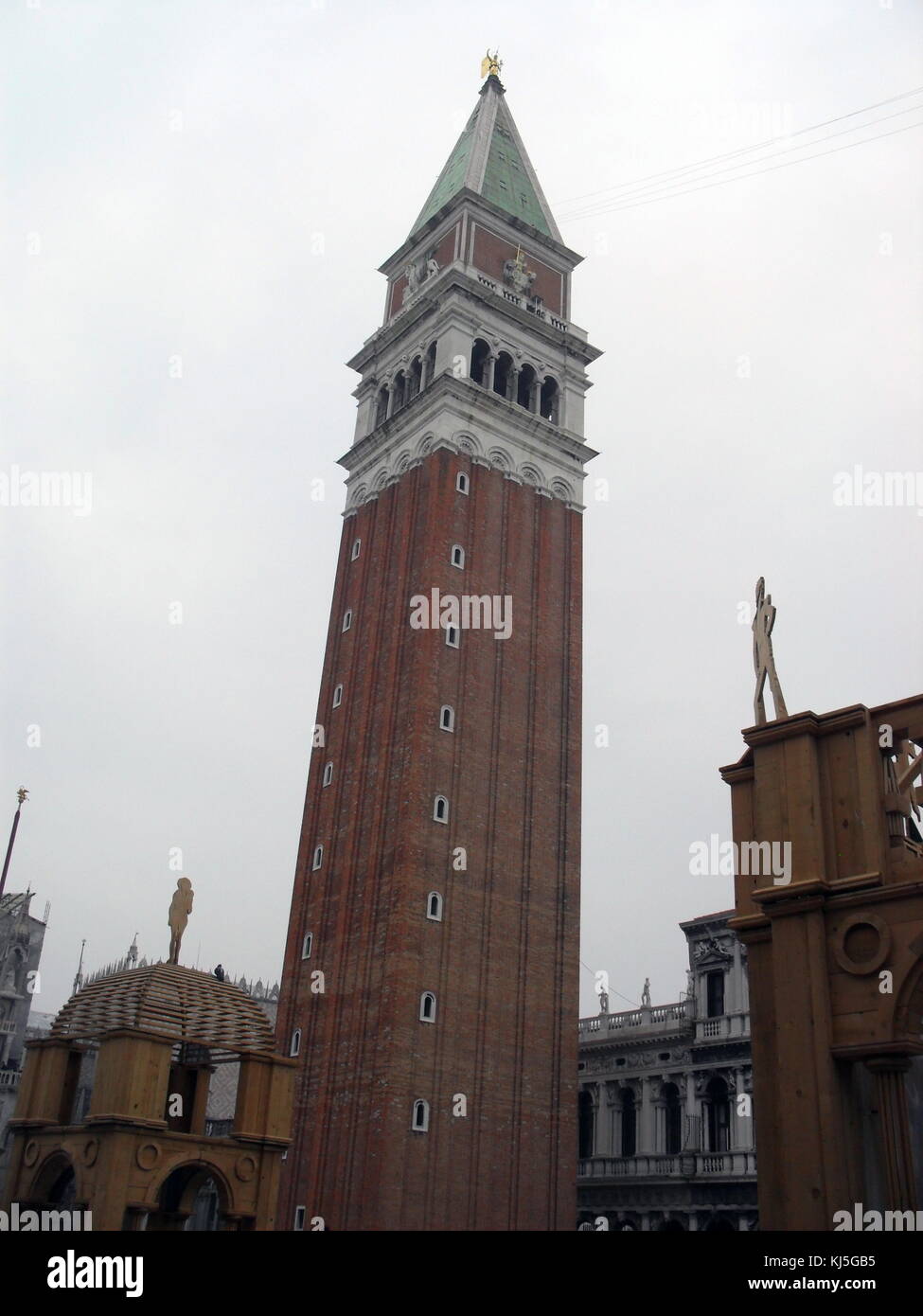 St Mark's Campanile bell tower, for St Mark's Basilica in Venice, Italy ...