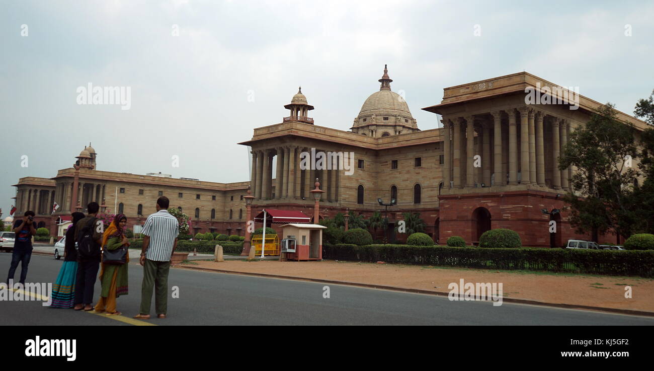 The North Block of the Secretariat Building, Delhi India, where the ...