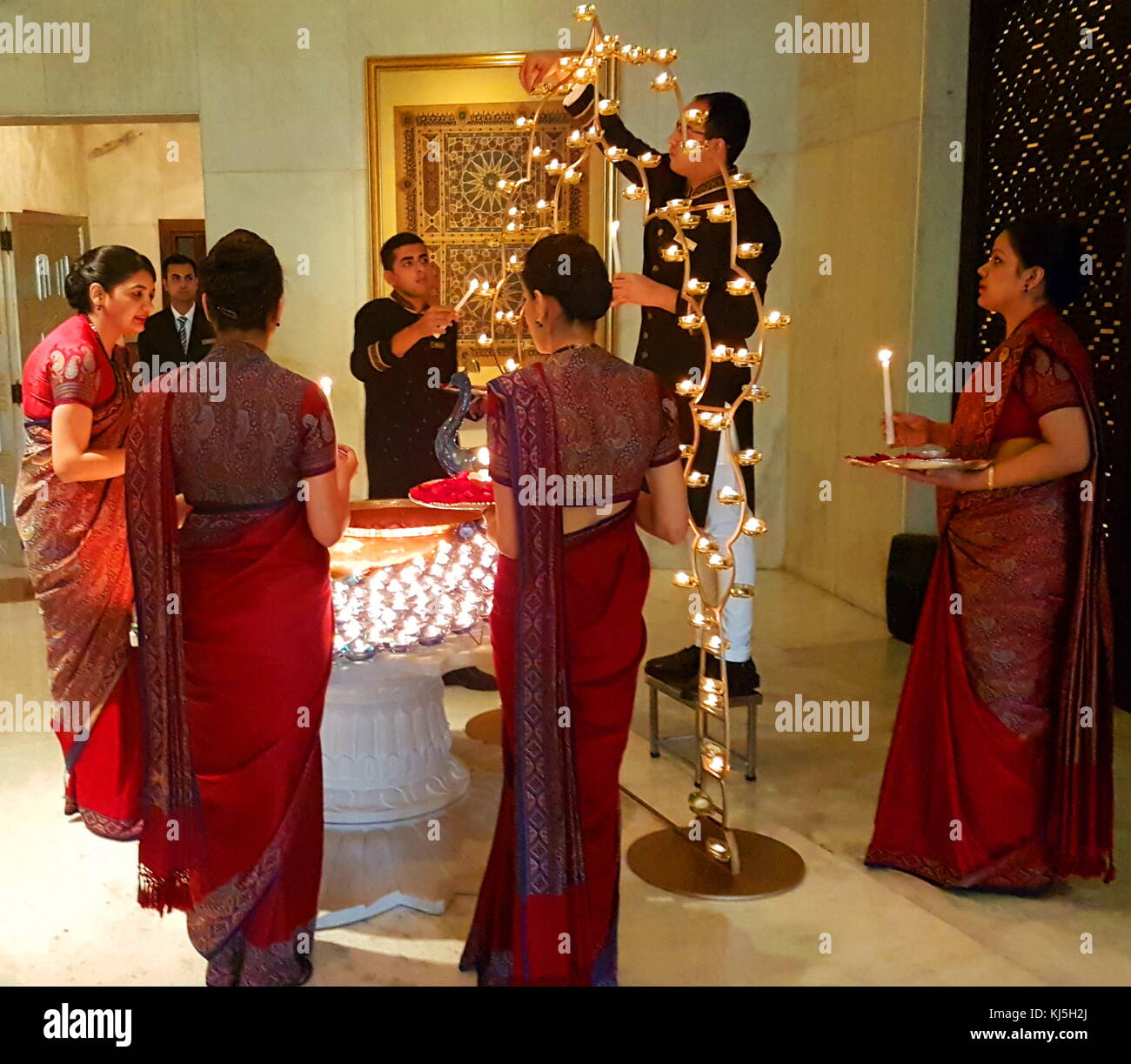 Puja or Poojan, prayer ritual performed by Hindus to host, honour and ...