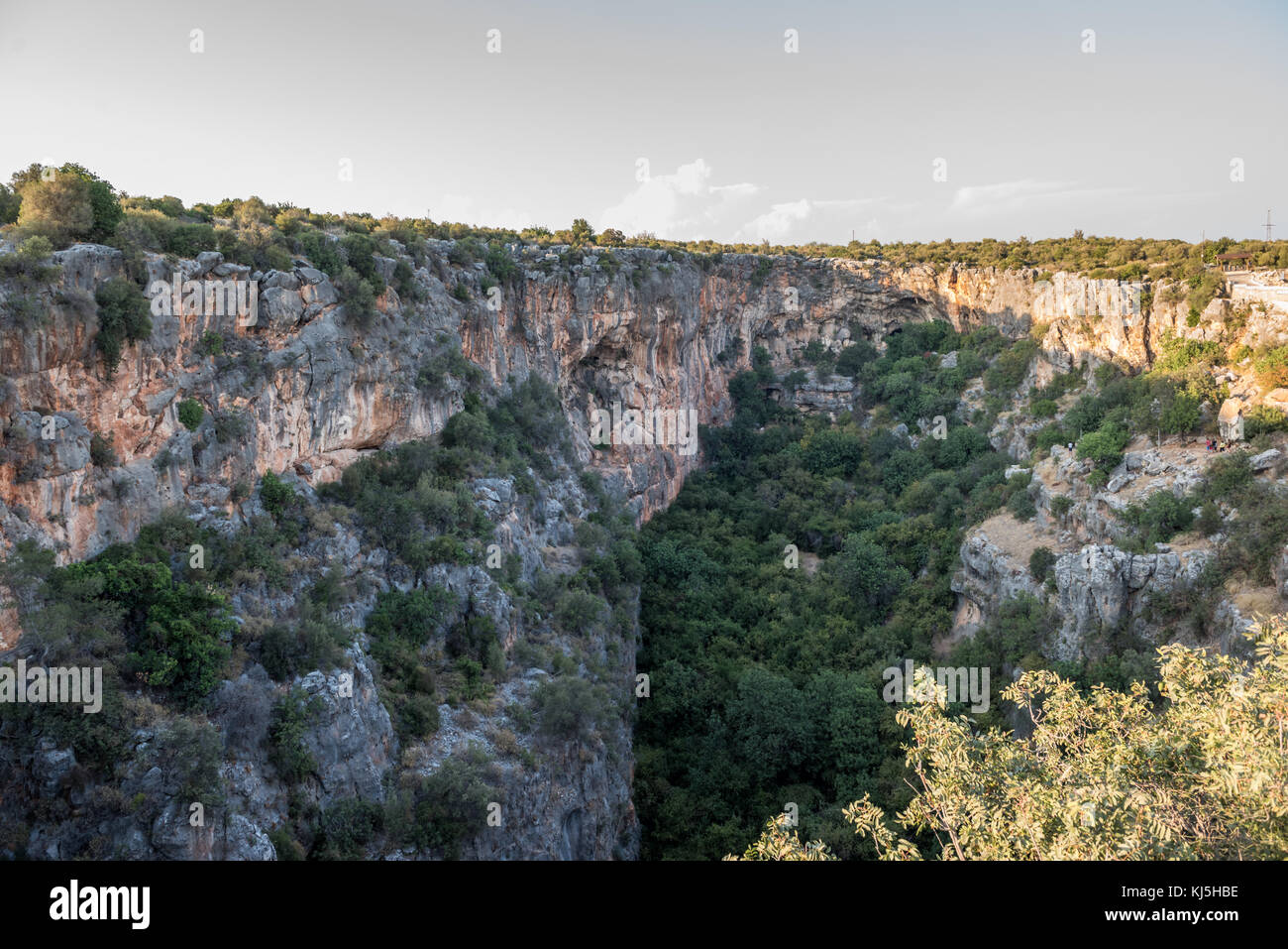 High resolution panoramic Aerial interior view of the Chasm of Heaven ...
