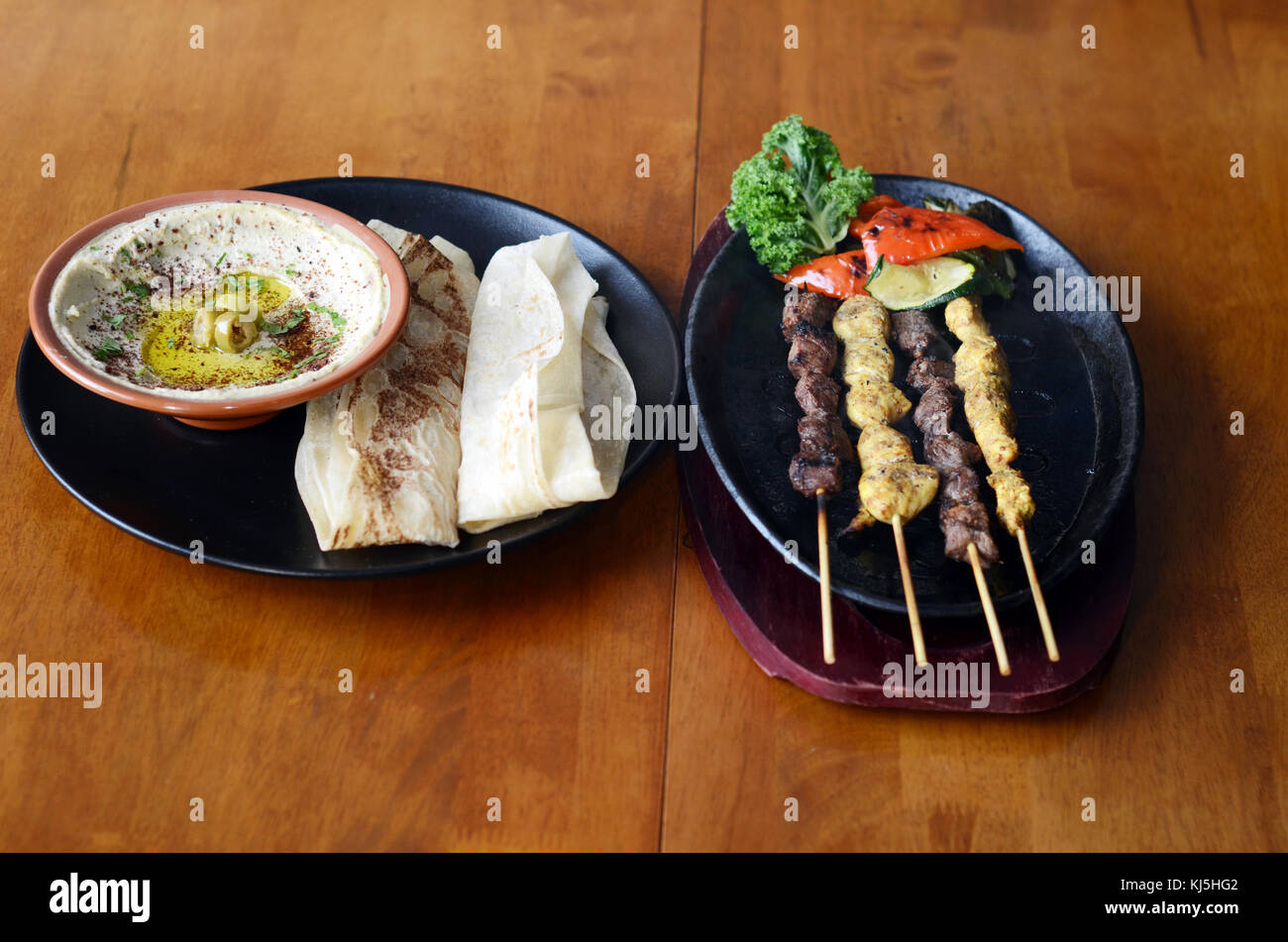 Mutton and Chicken Mushkak Sticks Grilled Bar B Que (BBQ) with ...