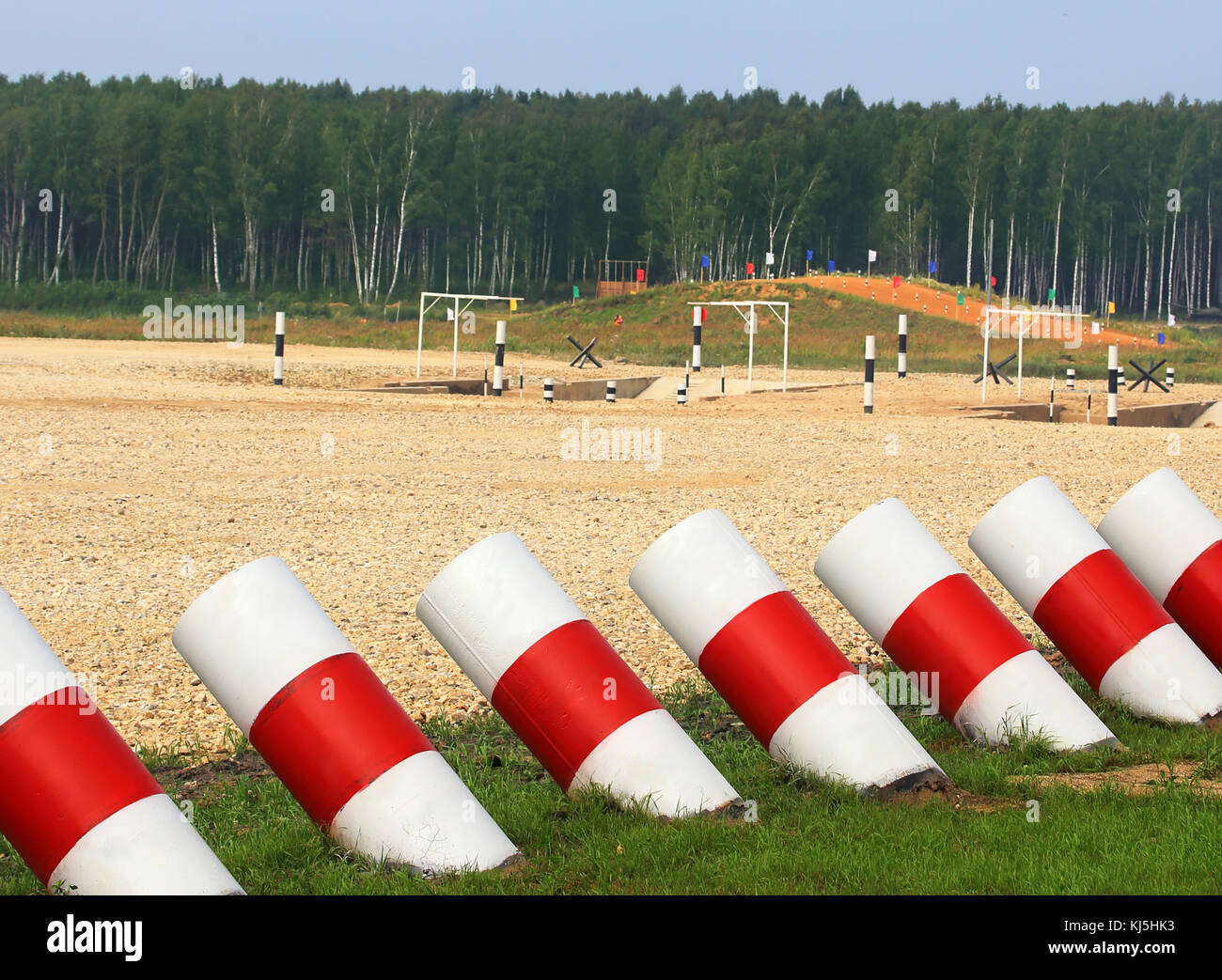 Area of field training in the military educational center Stock Photo ...