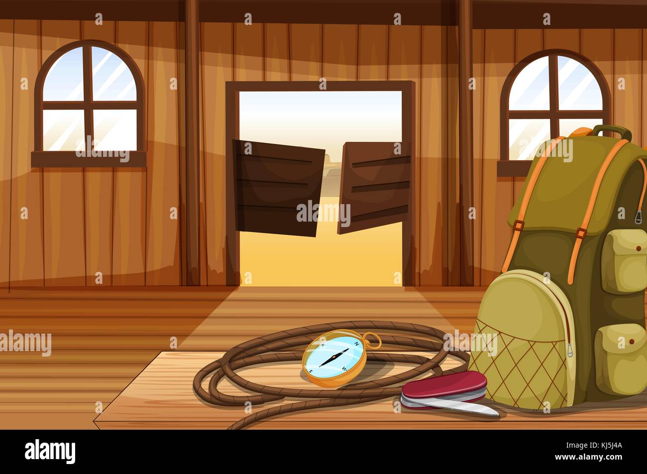 Compass rope in travel Stock Vector Images - Alamy